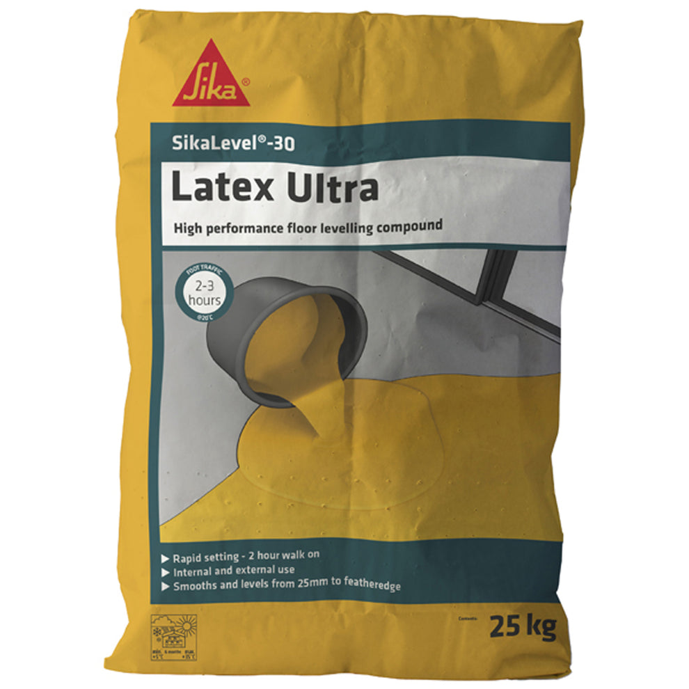 Sika 30 Latex Levelling Compound 25kg Buff | Floor Levelling Compound ...